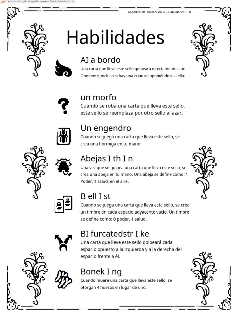 Inscryption Rulebook Proto1.en - Es | PDF