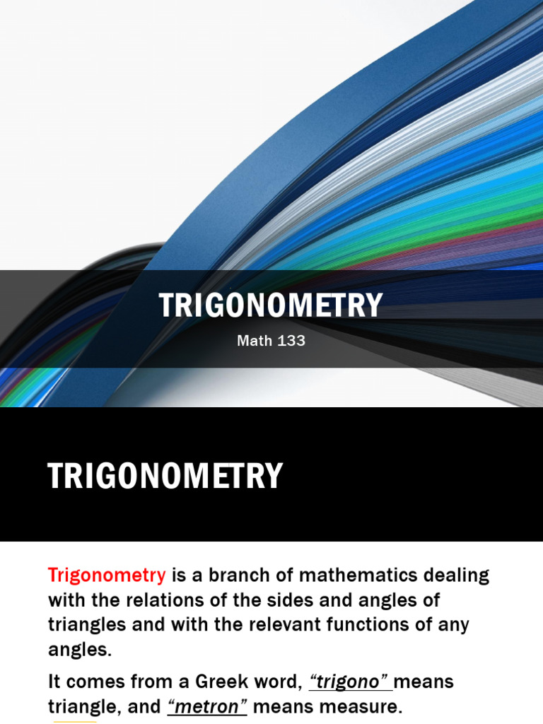 Lesson 1 | PDF | Angle | Trigonometry
