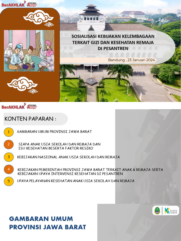 Sosialisasi Kebijakan Peningkatan Kesehatan Bagi Pesantren | PDF | Pengembangan Diri | Kesehatan ...