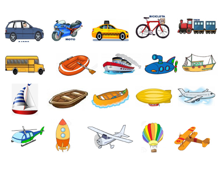 Medios de Transporte Terrestre Acuatico y Aereo | PDF