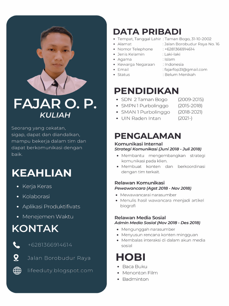 CV Fajar | PDF