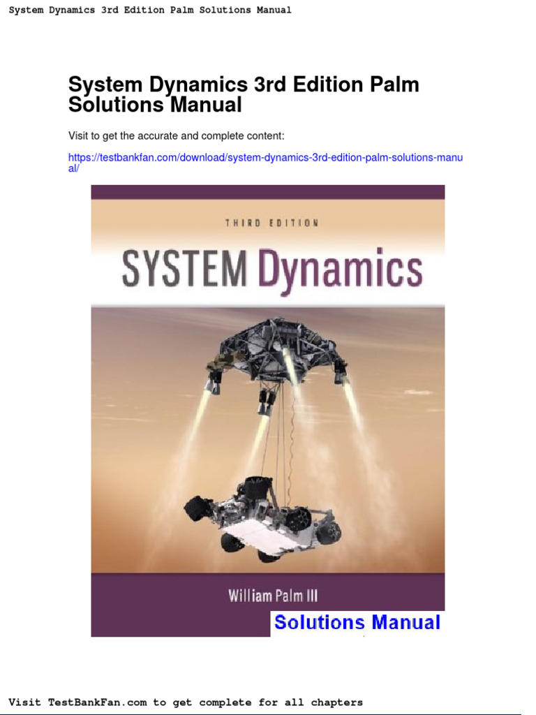 Dwnload Full System Dynamics 3rd Edition Palm Solutions Manual PDF ... Dwnload Full System Dynamics 3rd Edition Palm Solutions Manual PDF ...