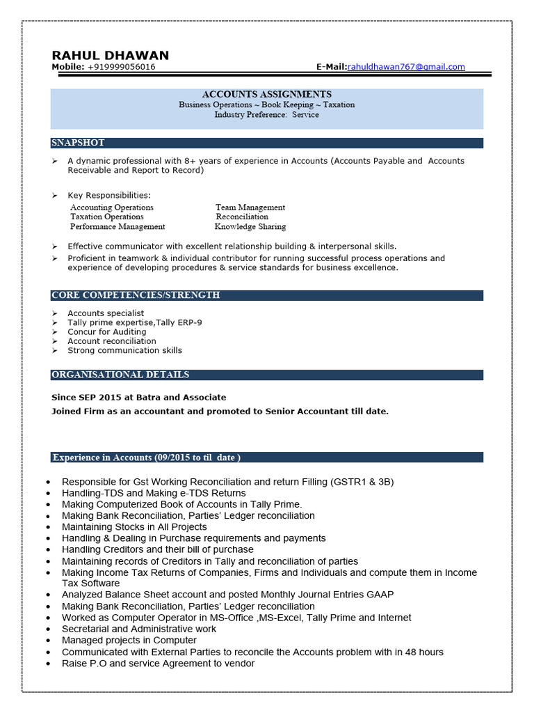 Rahul Dhawan 1 | PDF | Accounting | Bookkeeping