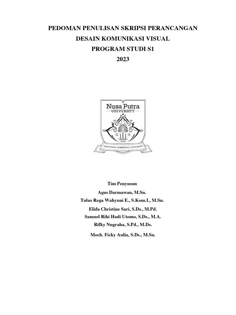 Pedoman Skripsi DKV (Perancangan 2023) Update 03-04-2023 | PDF