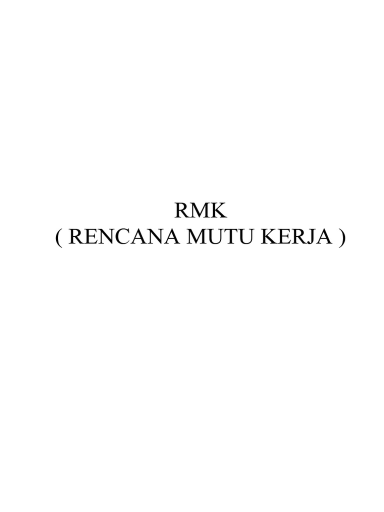 RMK Klmpok 1 | PDF