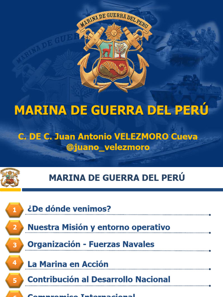 Historia y Misión de la Marina del Perú | PDF | Ramas militares | Guerra