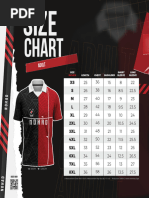 Sublimation Size Chart | PDF | Clothing | Fashion
