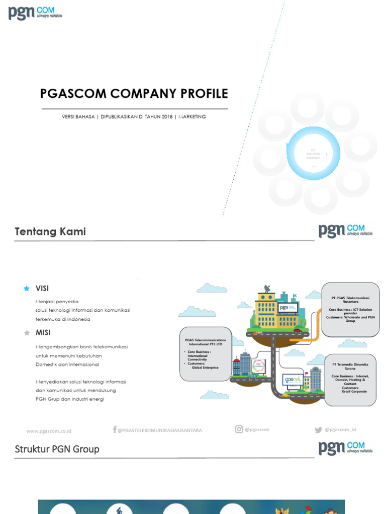 Profil Perusahaan PGASCOM 2018 | PDF | Bisnis