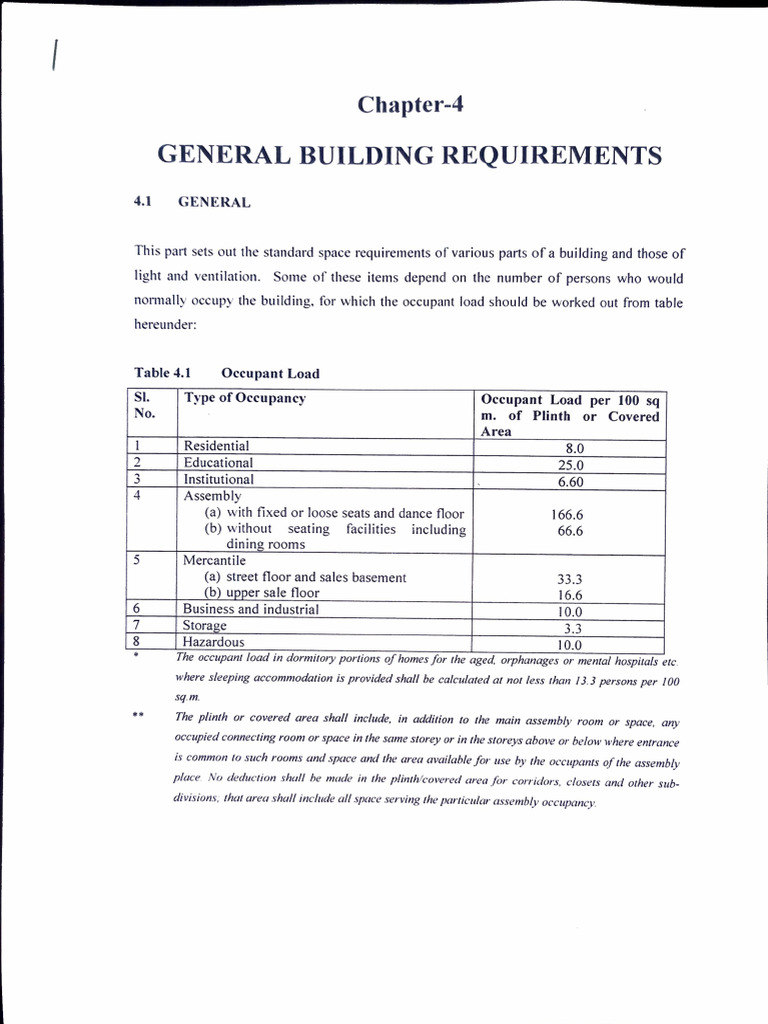 General Building Requirements | PDF