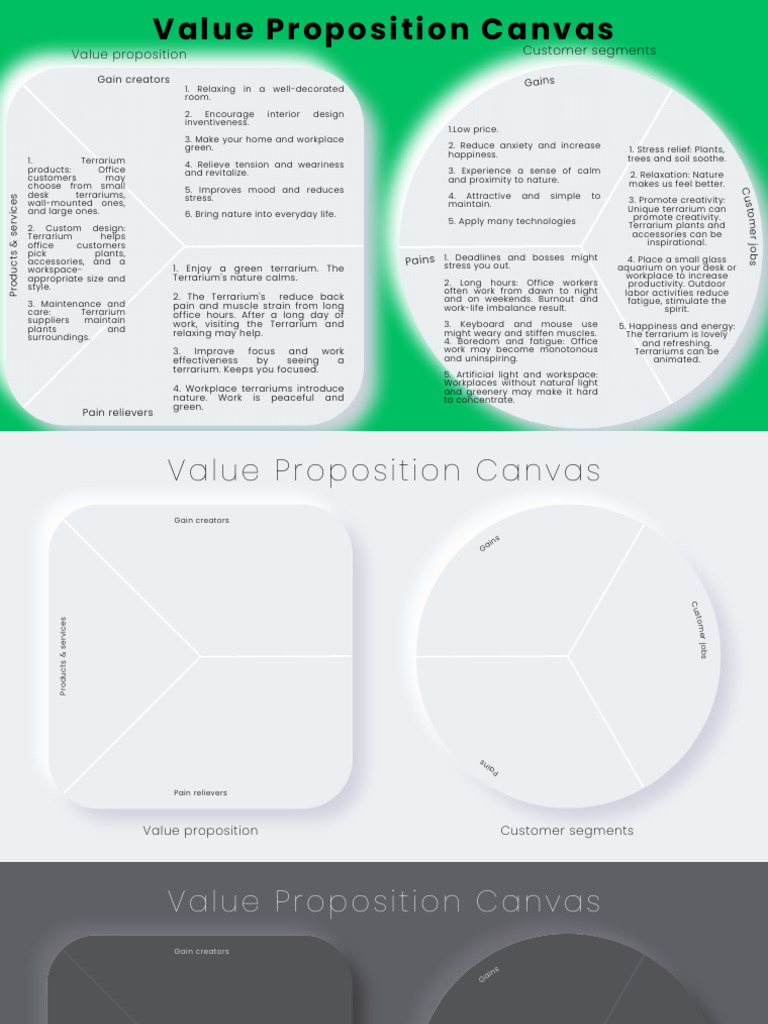White Neomorphic Customer Value Proposition Canvas Brainstorm | PDF ...