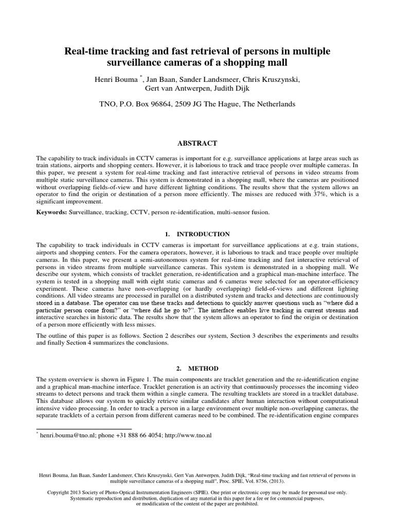 Security - Tracking People Via of CCTV | PDF | Image Segmentation | Databases
