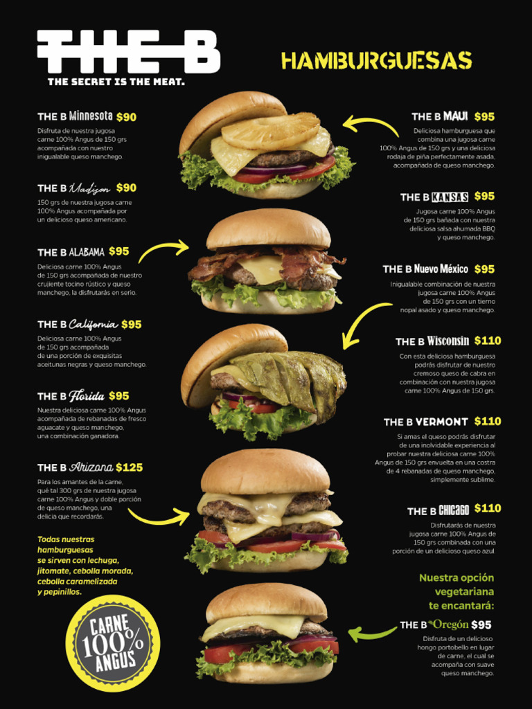 Menu The B | PDF
