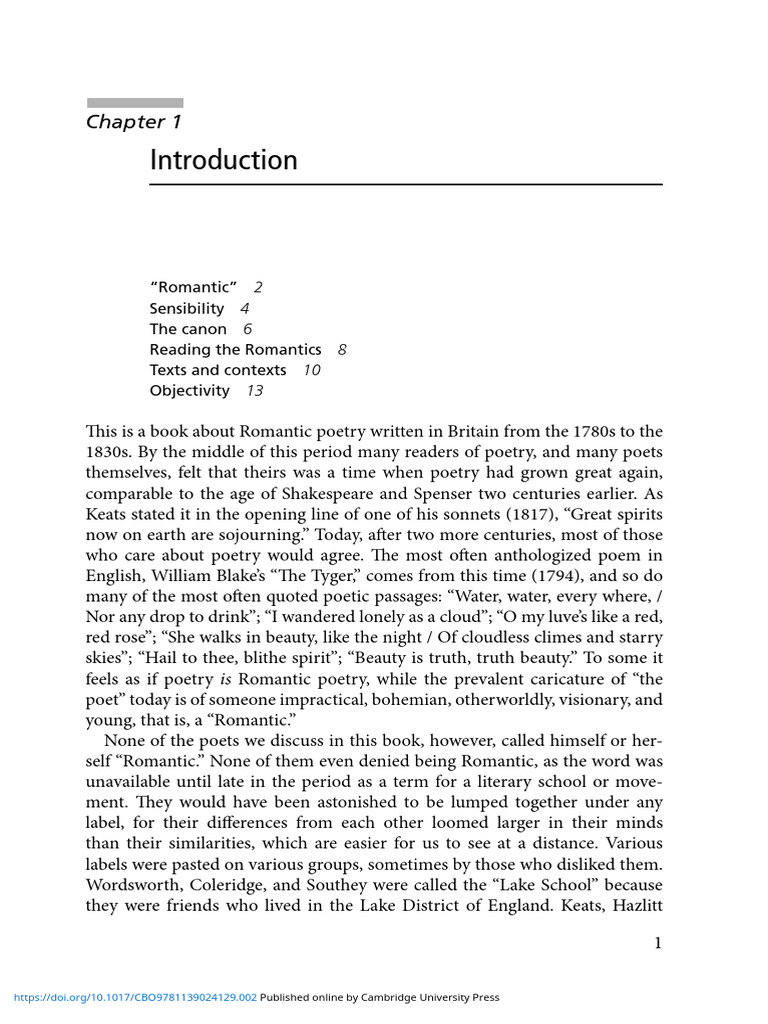 05.0 PP 1 15 Introduction | PDF | Romanticism | Poetry