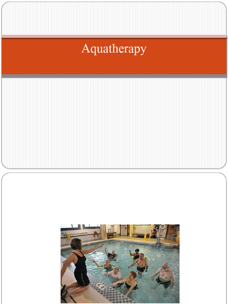 Aqua Therapy | PDF | Buoyancy | Medicine