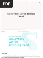 Employee Training Bond Agreement | PDF | Bonds (Finance) | Employment
