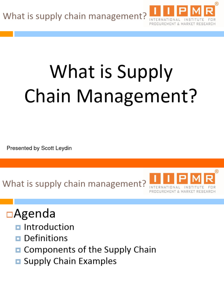 Examples of Different Supply Chains | PDF | Supply Chain Management ...