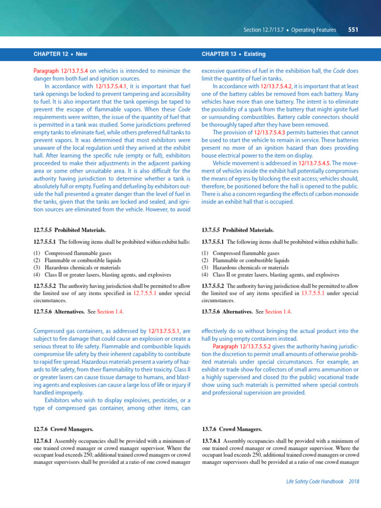 NFPA 101 Handbook 2018 582 | PDF | Explosion | Dangerous Goods
