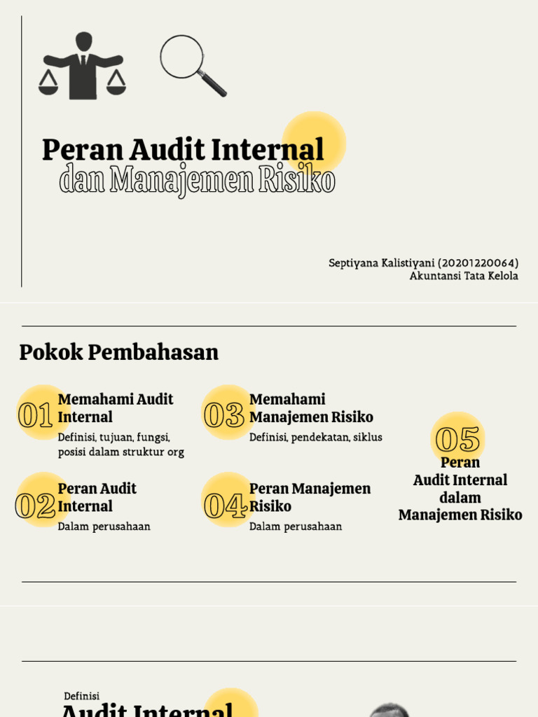 Peran Audit Internal & Risiko | PDF
