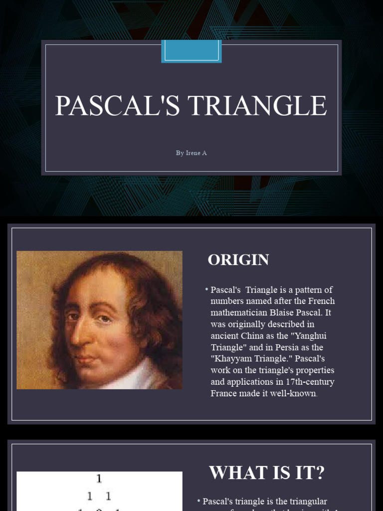 Pascal's Triangle | PDF | Mathematics | Algebra