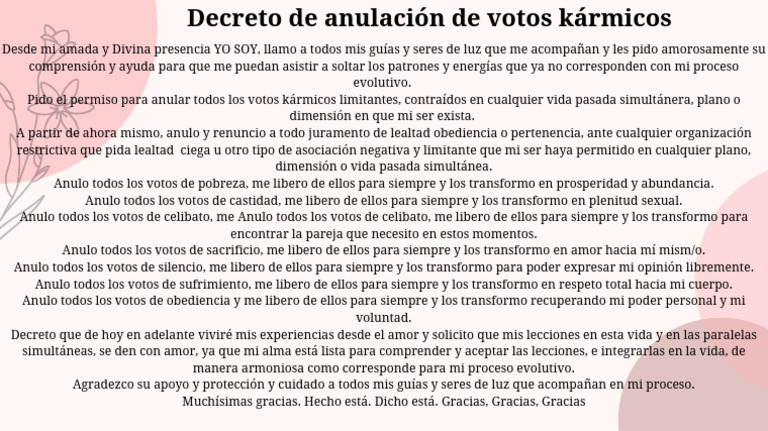 Desde mi amada y divina presencia yo soy, a todos mis guías y seres de ...