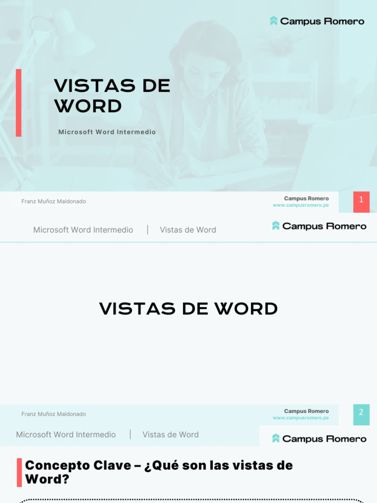 Vistas de Word | PDF | Microsoft Word | Diseño web