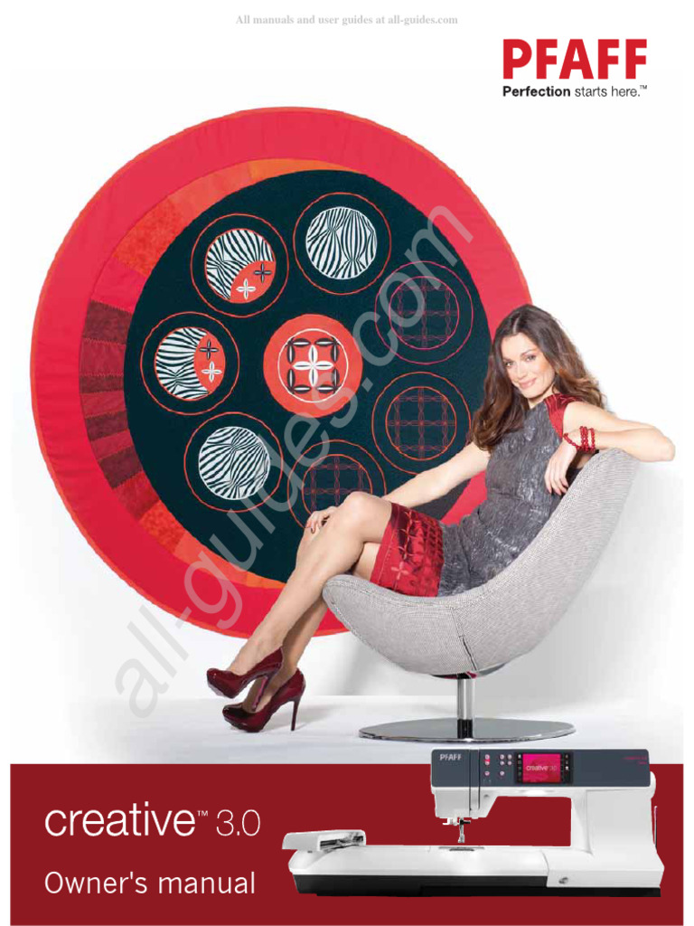 Pfaff Creative 3.0 Sewing Machine Instruction Manual | PDF | Seam (Sewing) | Sewing Machine