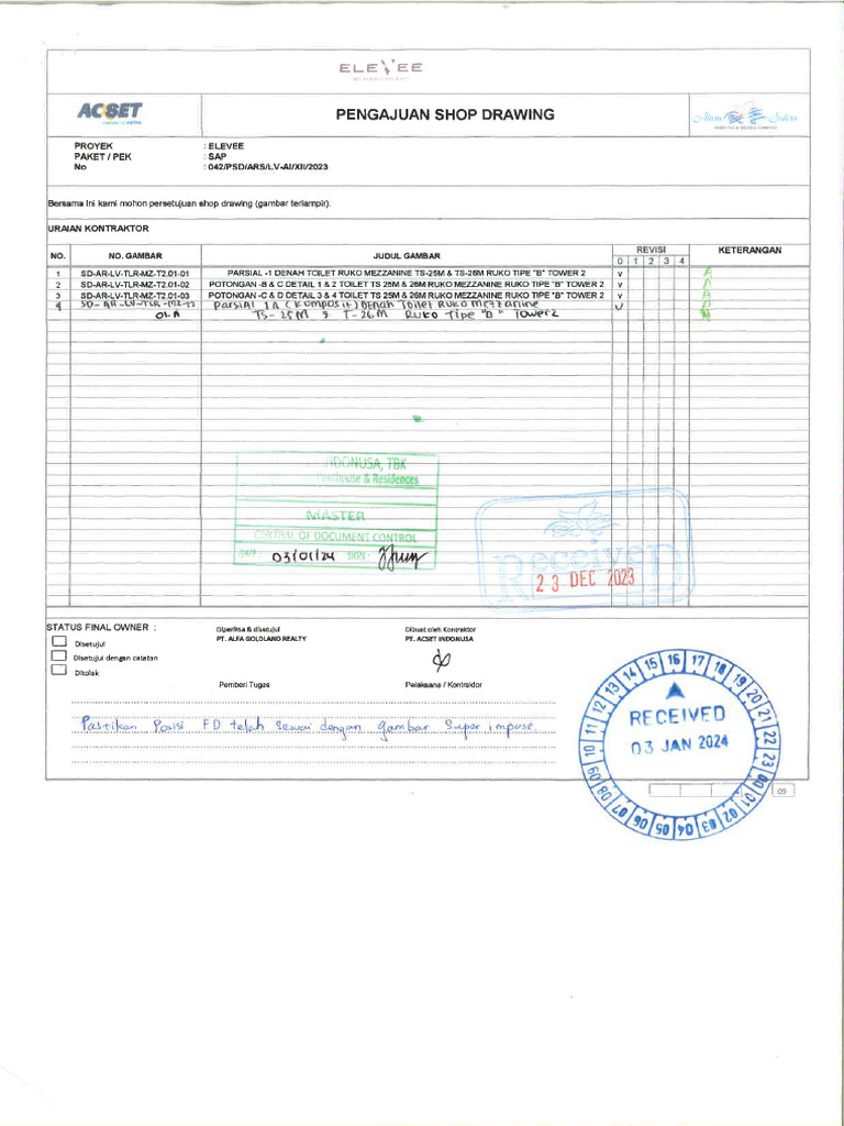 042.PSD - Ars.lv-Ai - Xii.2023 - Parsial 1 Denah Toilet Ruko Mezzanine TS-25M & TS26-M Ruko Tipe ...