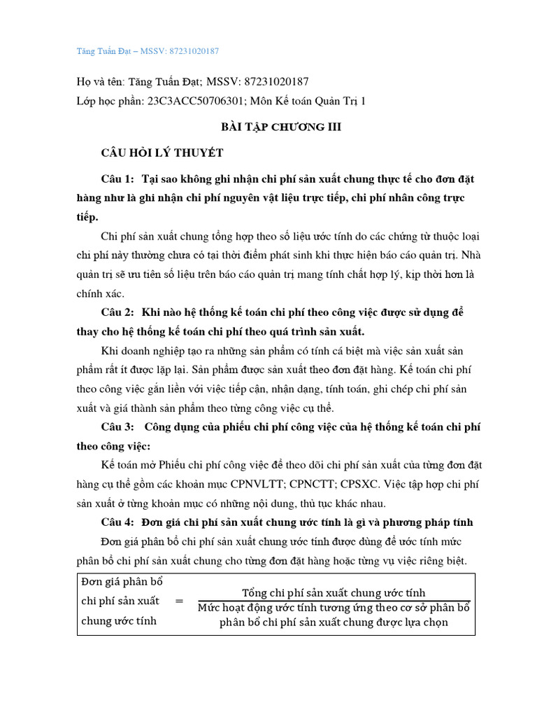 BT KTQT Chuong 3 | PDF