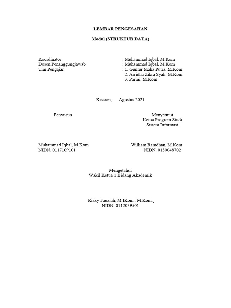 Modul Struktur Data | PDF