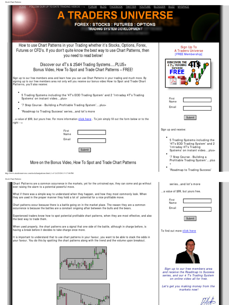 Stock Chart Patterns | PDF | Algorithmic Trading | Day Trading