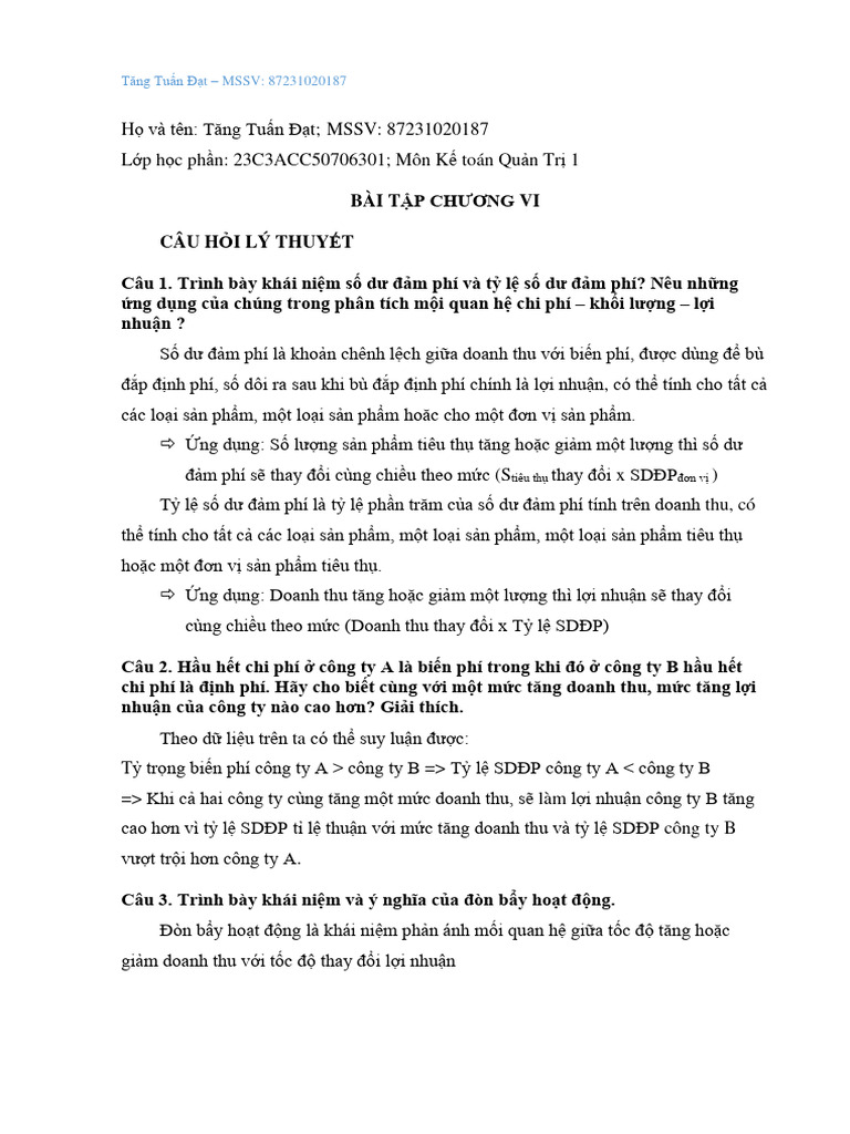 BT KTQT Chuong 6 | PDF