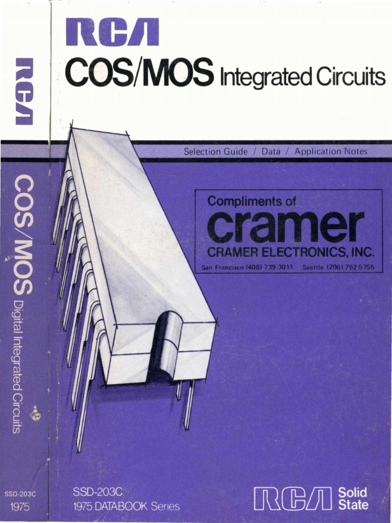 1975 RCA COS MOS Integrated Circuits | PDF | Cmos | Integrated Circuit