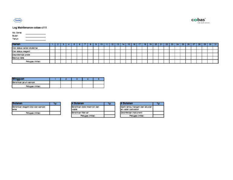 Log Maintenance c111 | PDF