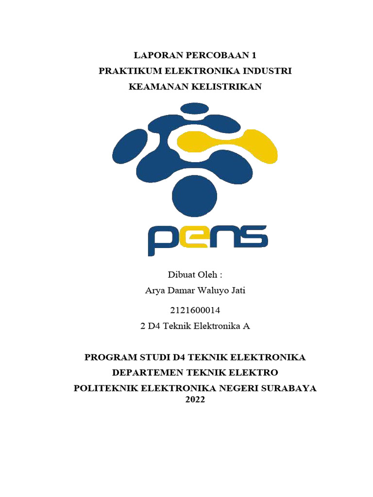 014 - Laporan Resmi Percobaan 1 - Praktikum Elin | PDF | Metode & Bahan Ajar