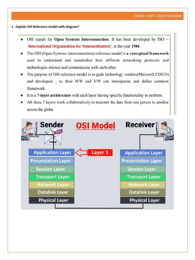 OSI Model & Network Concepts Guide | PDF