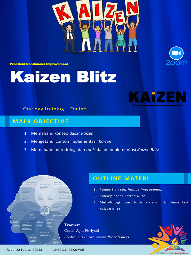 Pelatihan Kaizen Blitz Online 2023 | PDF | Bisnis | Pengembangan Diri