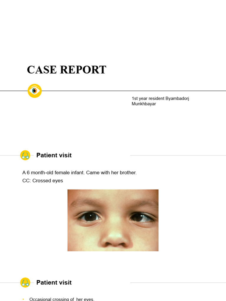 Strabismus Case Report | PDF | Human Eye | Facial Features