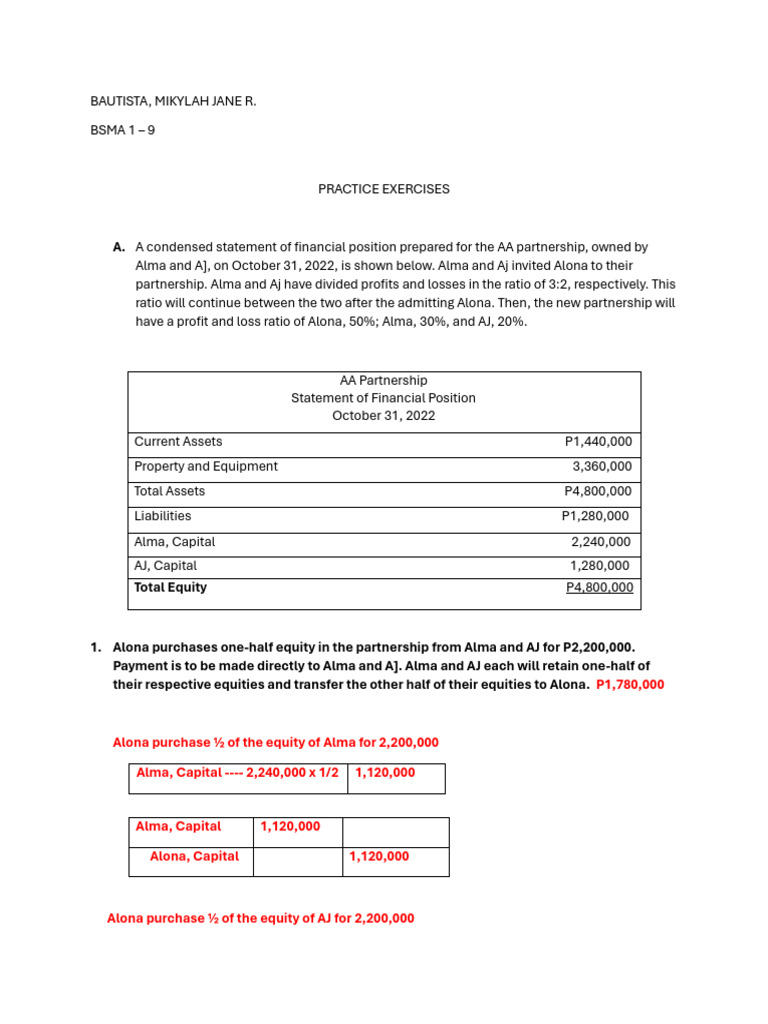 Partner Dissolution | PDF | Equity (Finance) | Partnership