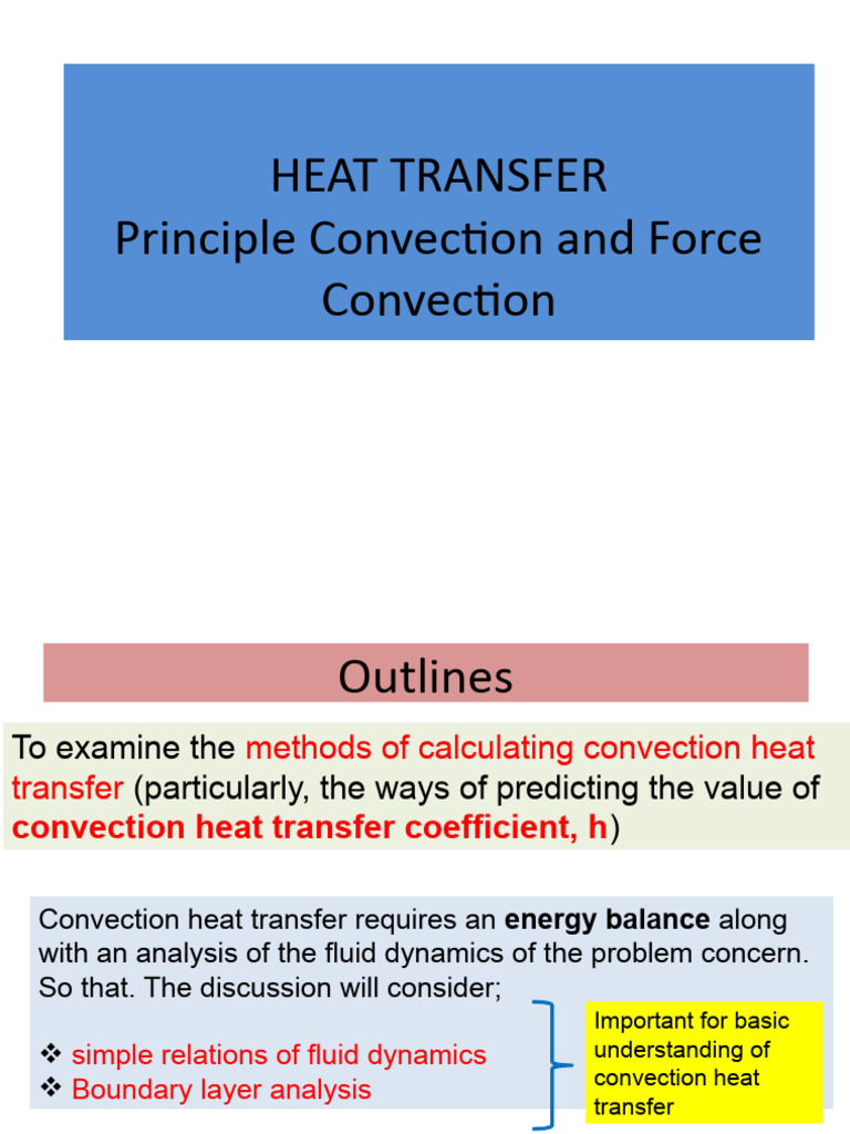 Principle and Forced Convection Part 2-3 | PDF | Boundary Layer | Fluid Dynamics