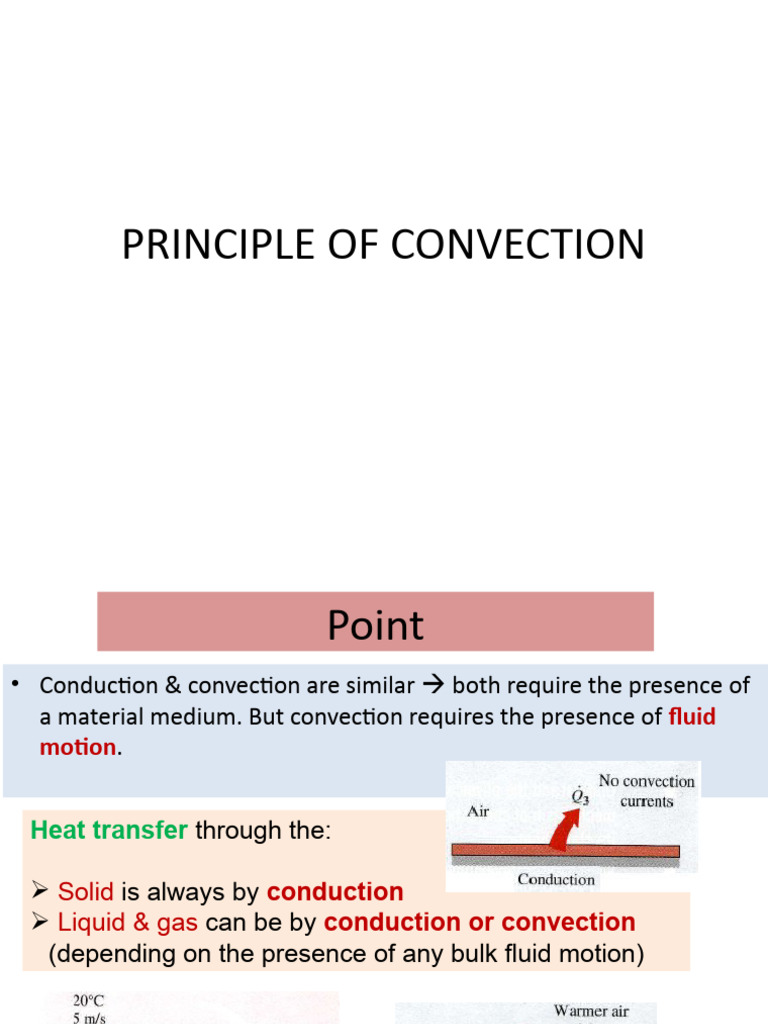 Principle of Convection | Download Free PDF | Fluid Dynamics | Boundary Layer
