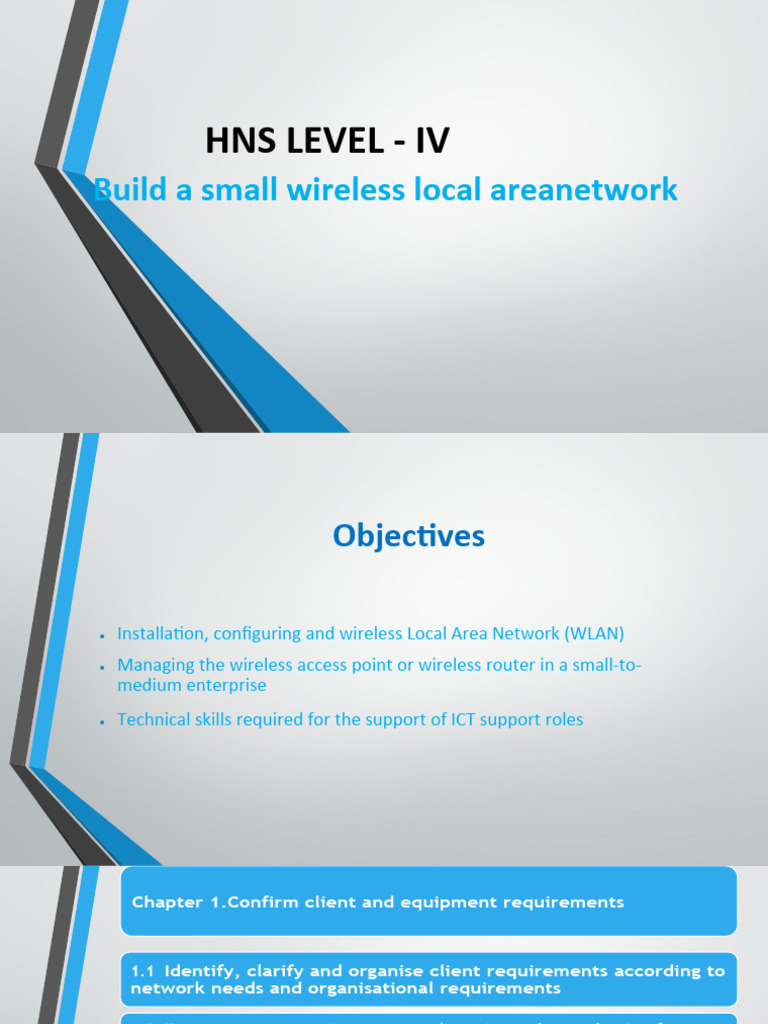 Build A Small Wireless Local Area Netwok | PDF | Wireless Lan | Wireless Access Point