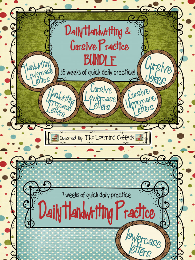Daily Handwriting Practice Workbook | PDF | Written Communication | Writing