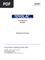 Toyolac® 920 555: Toray Industries, Inc | PDF | Pascal (Unit) | Extrusion