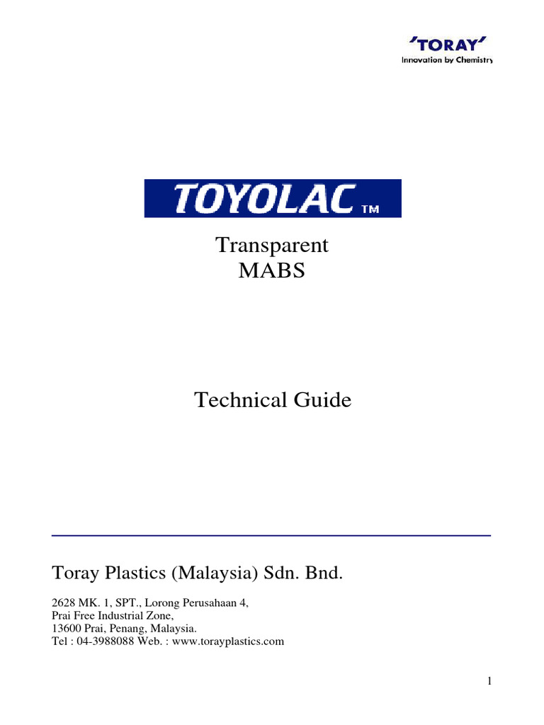 Technical Guide for TOYOLAC 920 | PDF | Humidity | Applied And ...