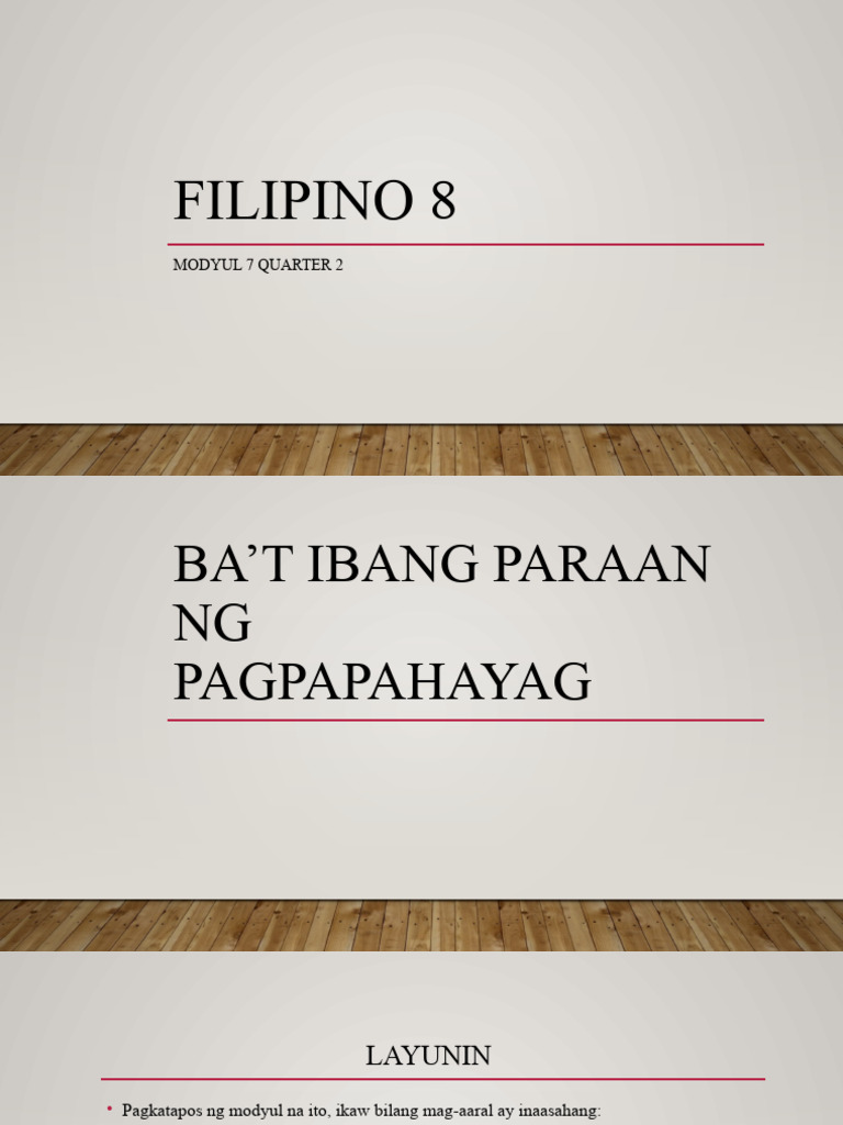 Filipino 8 Module 7 Q2 | PDF