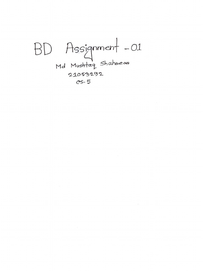 BD Assignment-01 (21053292) | PDF