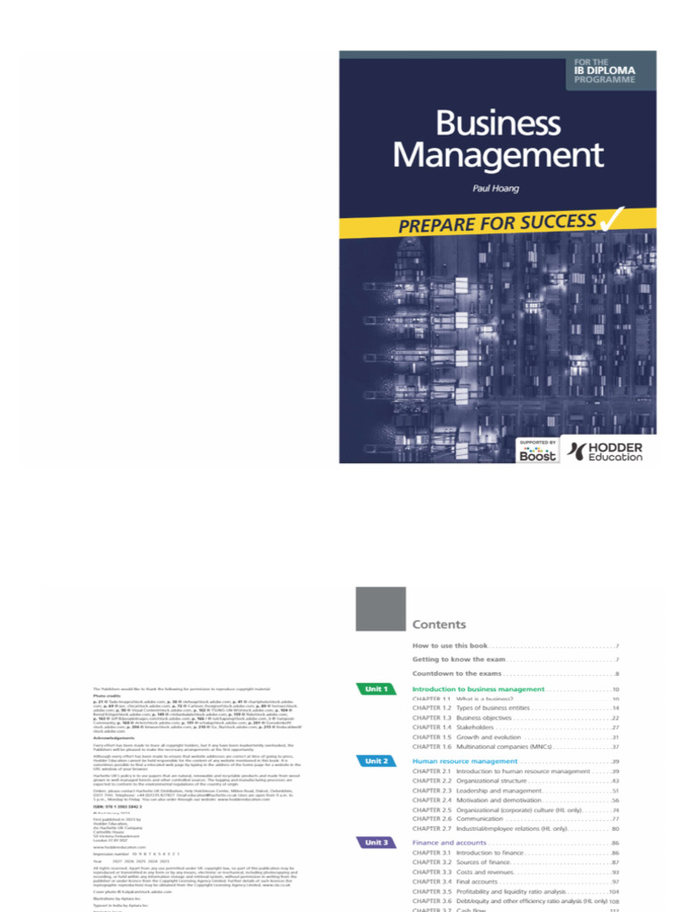 Business Management IBDP Revision Guide | PDF