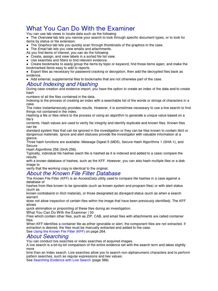 What You Can Do With The Examiner | PDF