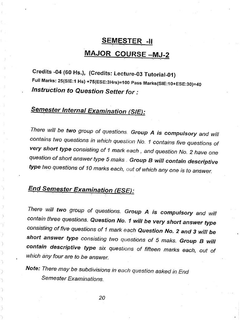 BBMKU SEM-2 Maths Major FYUGP | PDF