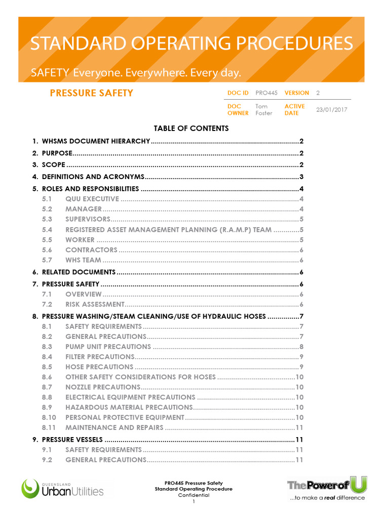 PRO445 Pressure Safety | PDF | Personal Protective Equipment ...
